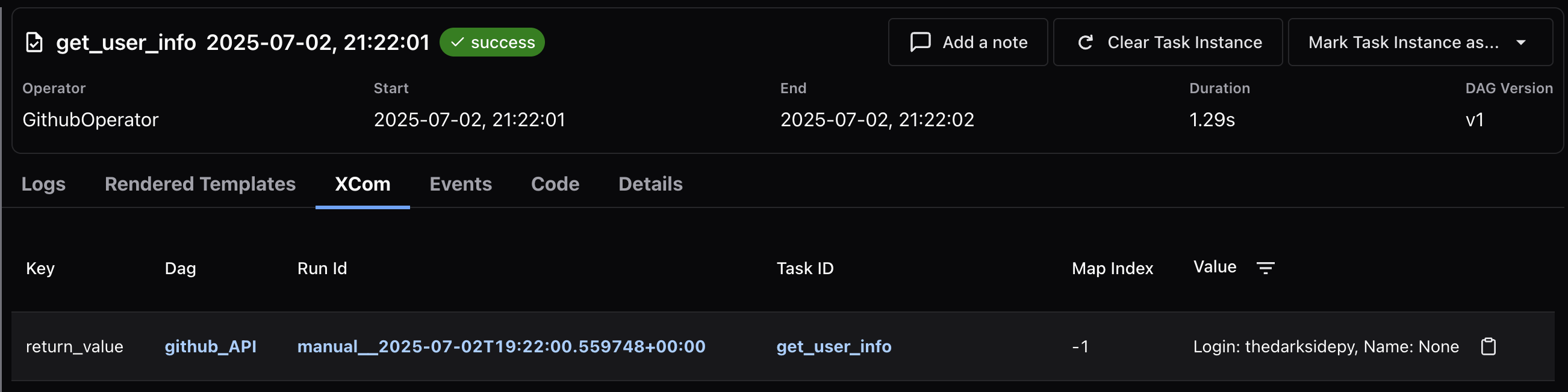 Extract data from GitHub using Python and Airflow | thedarkside.py