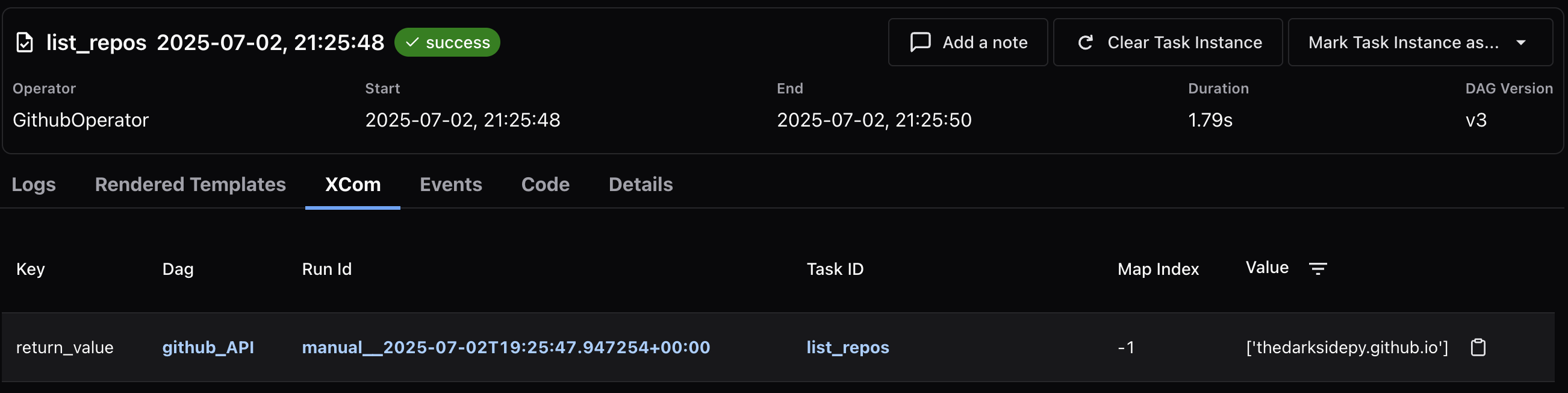 Extract data from GitHub using Python and Airflow | thedarkside.py